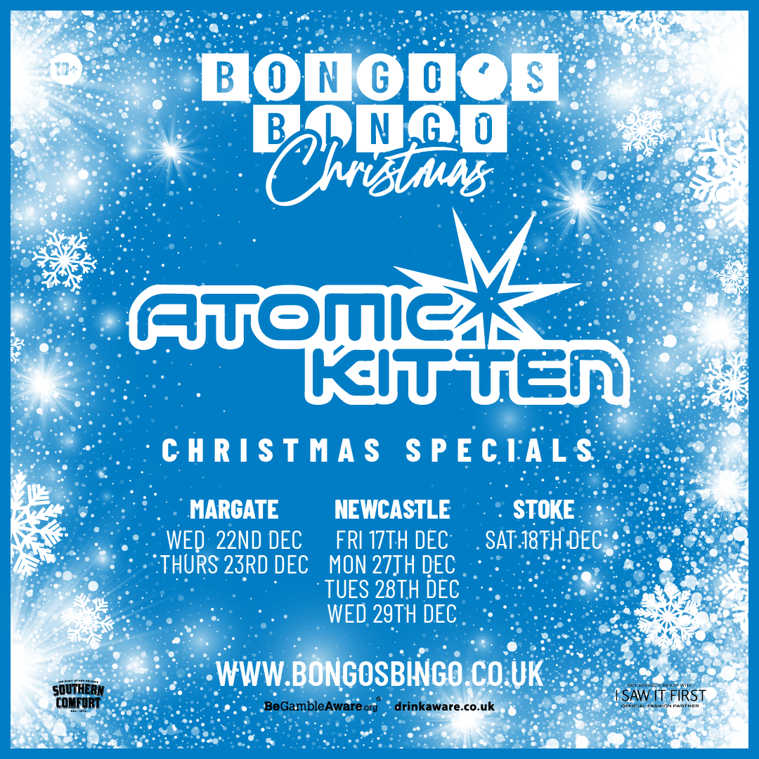 Bongo s Bingo Newcastle Christmas Special With Atomic Kitten 29 12 21