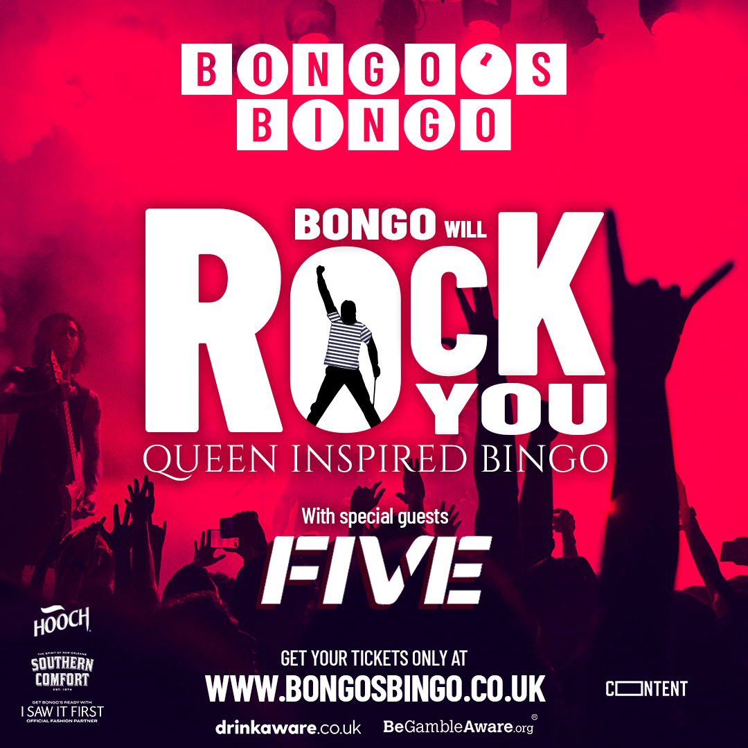 Bongo s Bingo Liverpool Presents Bongo Will Rock You With FIVE 10 12 Bongo s Bingo Liverpool Presents Bongo Will Rock You With FIVE 10 12